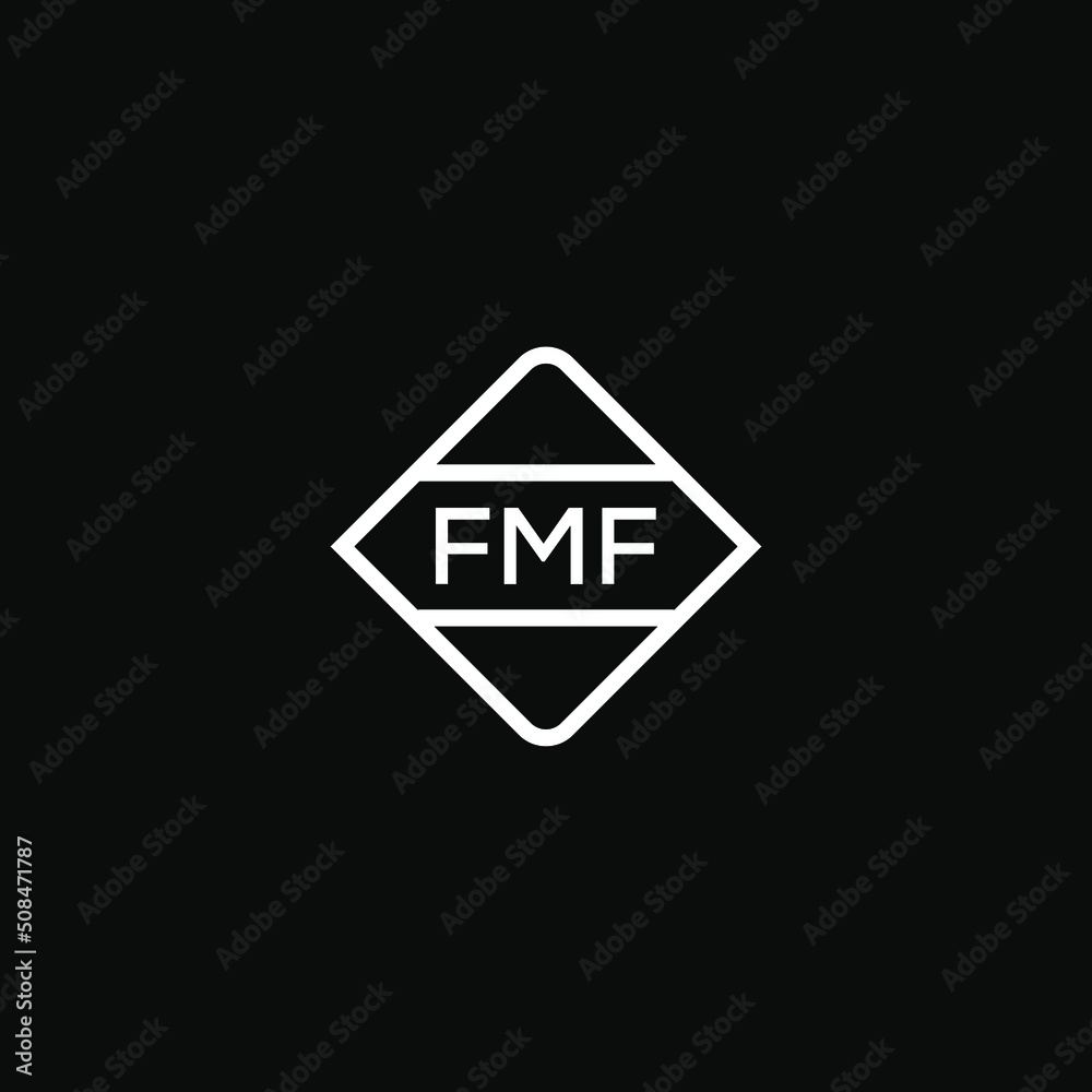 FMF 3 letter design for logo and icon.FMF monogram logo.vector ...