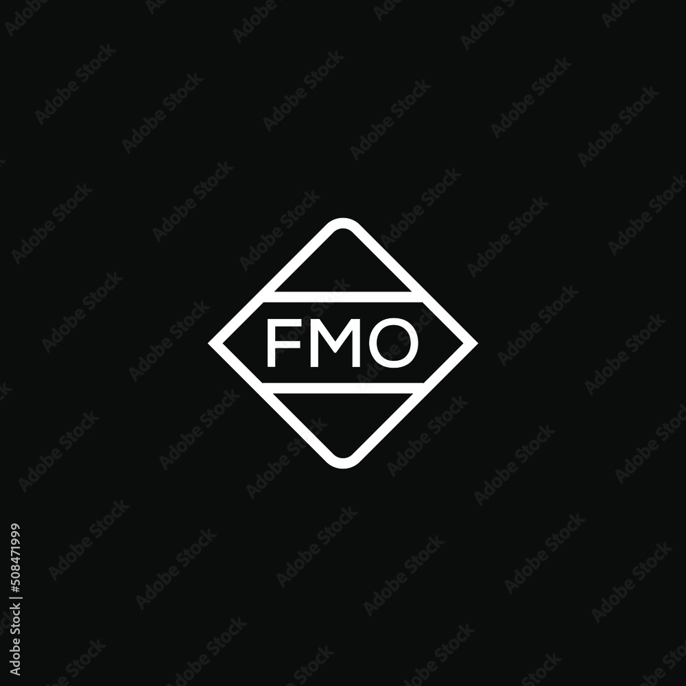 FMO 3 letter design for logo and icon.FMO monogram logo.vector ...