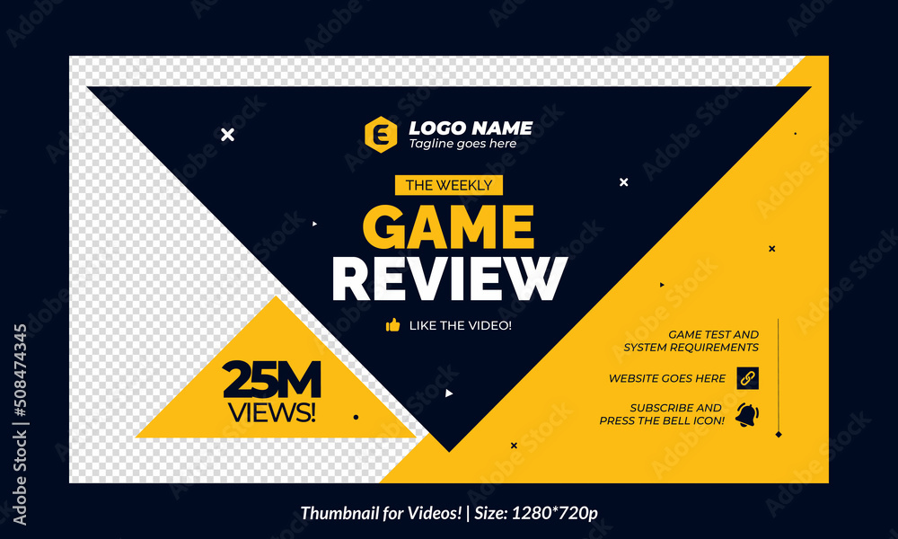 Gaming video thumbnail for streaming and game review. Game review ...