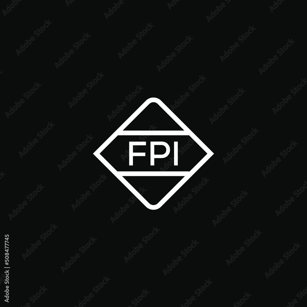 FPI 3 letter design for logo and icon.FPI monogram logo.vector ...