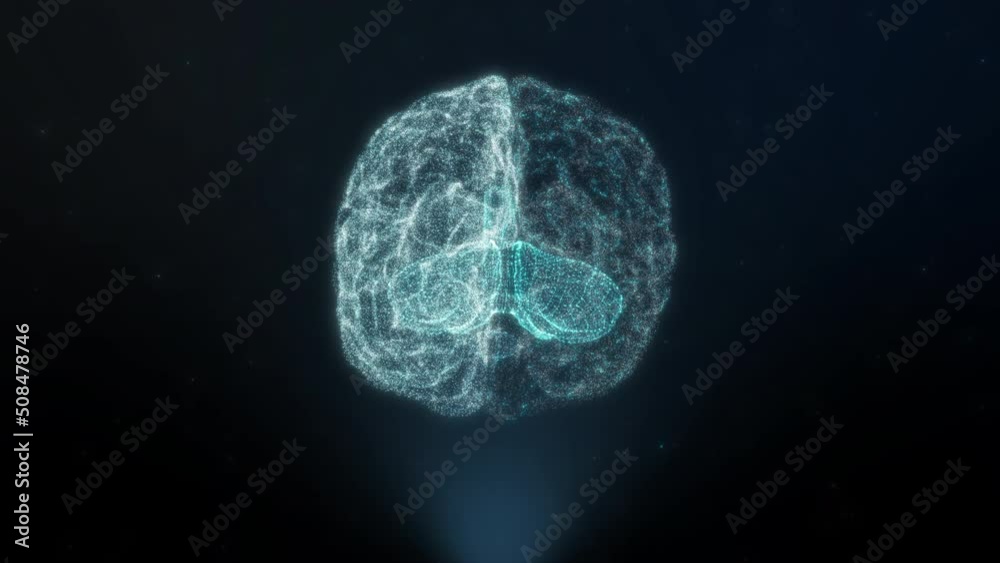 Vidéo Stock Transparent projection of a memory concept in the dim ...