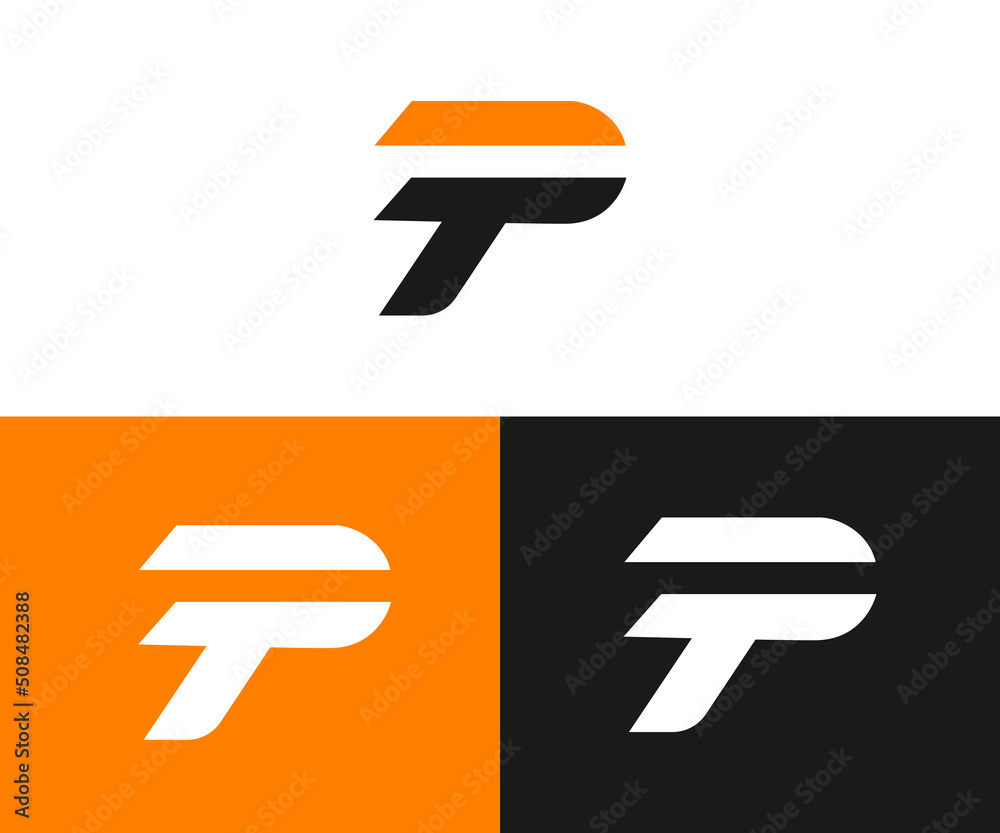 rt logo design Stock Vector | Adobe Stock