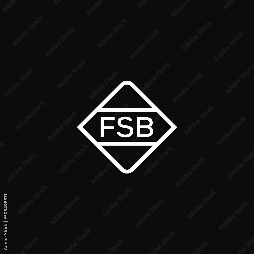 FSB 3 letter design for logo and icon.FSB monogram logo.vector ...