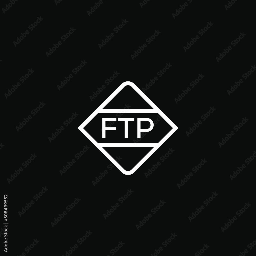 FTP 3 letter design for logo and icon.FTP monogram logo.vector ...