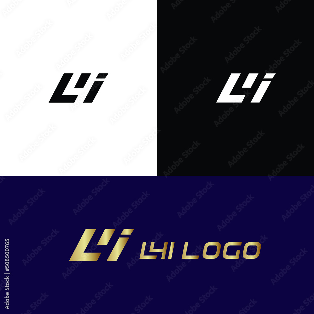 L4I logo or 4l icon, letter, and monogram logo design vector file Stock ...