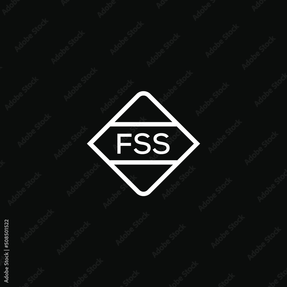 FSS 3 letter design for logo and icon.FSS monogram logo.vector ...