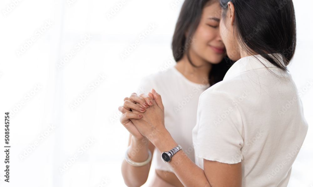Lgbt Lesbian Couple Love Moments Happiness Lovely Lesbian Couple