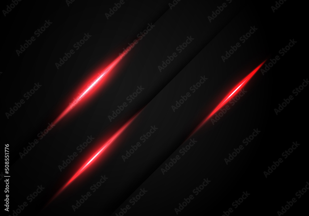Abstract Red Light Line Shadow on Dark Grey Design Modern Luxury ...