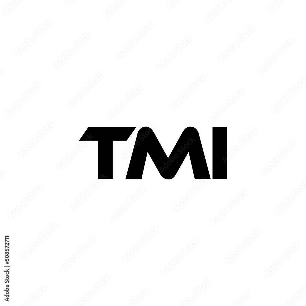 TMI letter logo design with white background in illustrator, vector ...