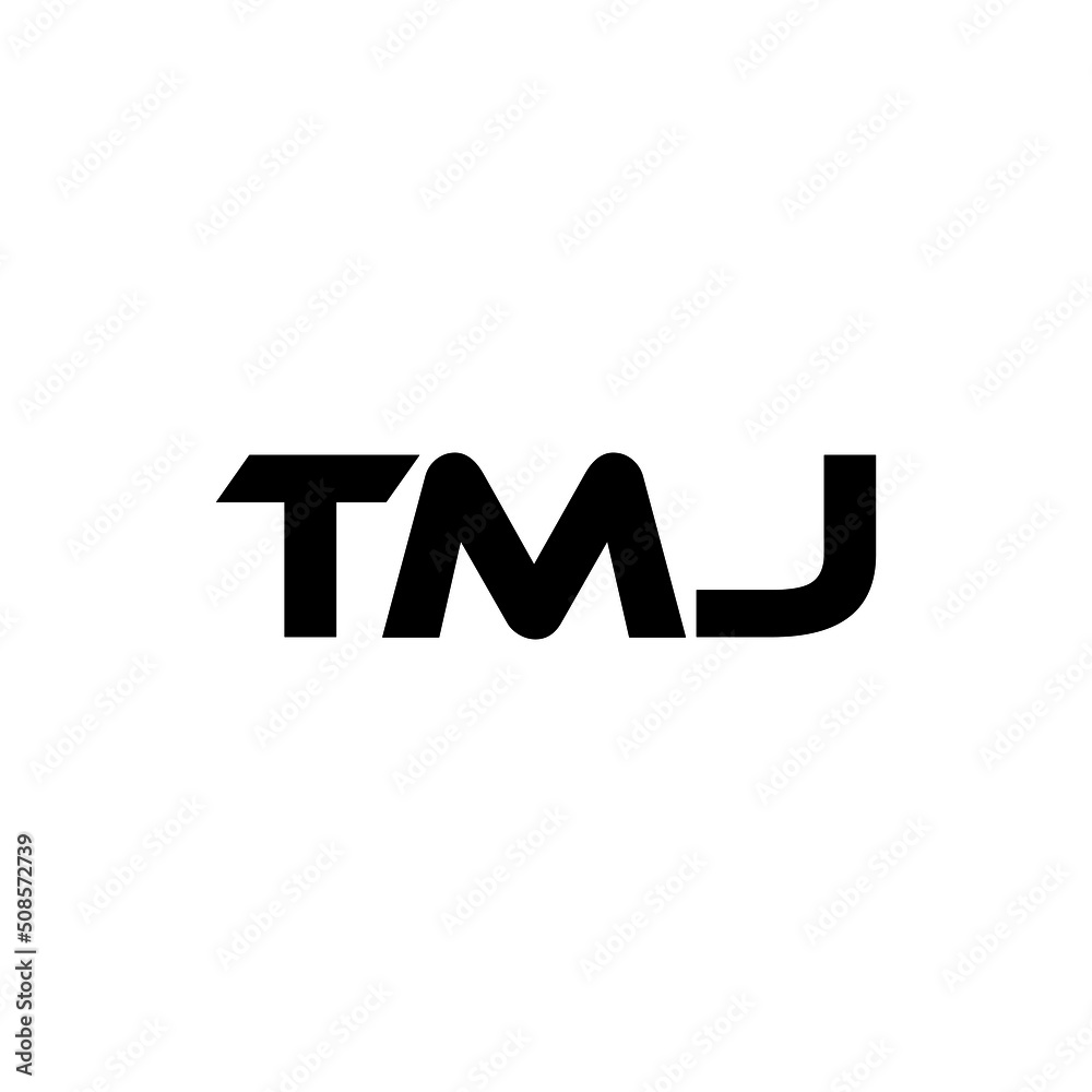TMJ letter logo design with white background in illustrator, vector ...
