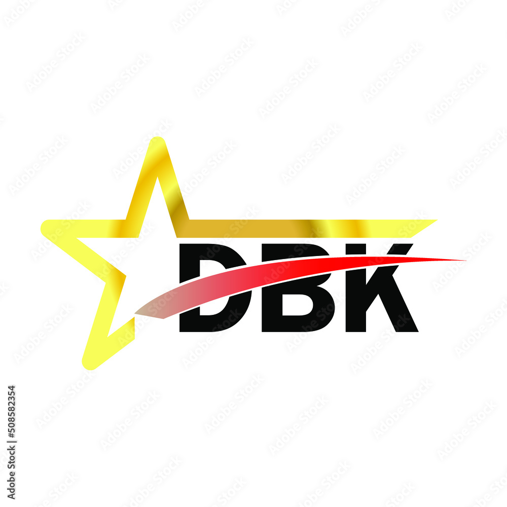 Vetor de DBK letter logo design. DBK creative letter logo. simple and ...