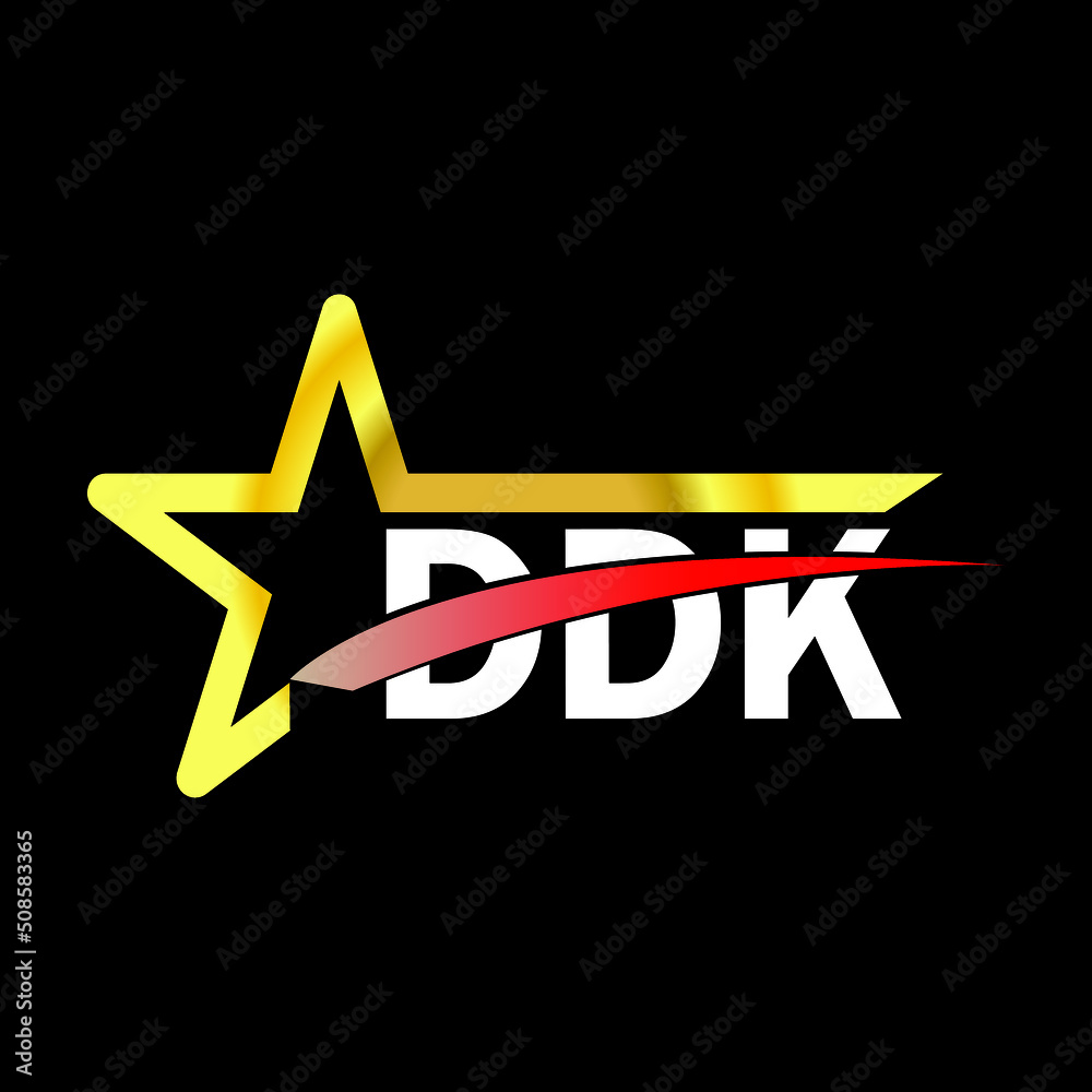 DDK letter logo design. DDK creative letter logo. simple and modern ...