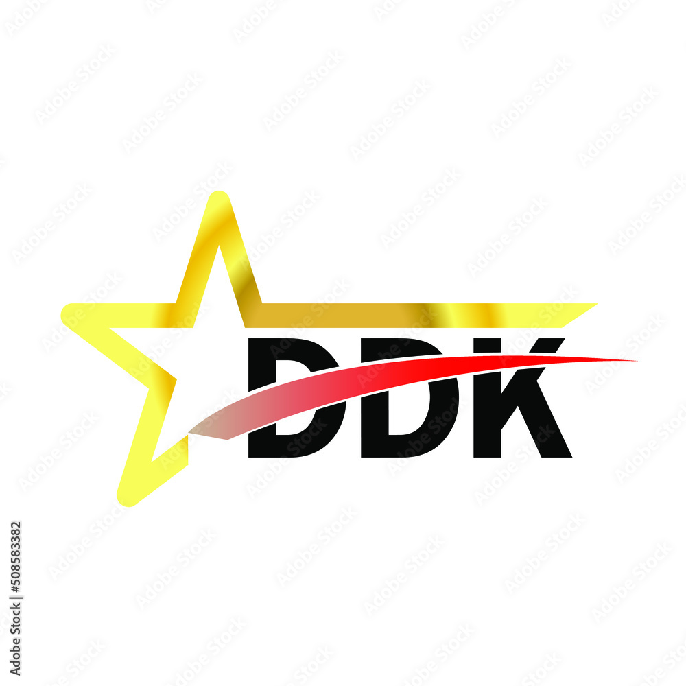 DDK letter logo design. DDK creative letter logo. simple and modern ...