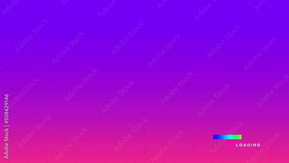 2d colorful loading bar sign looping animation, blank empty space for ...