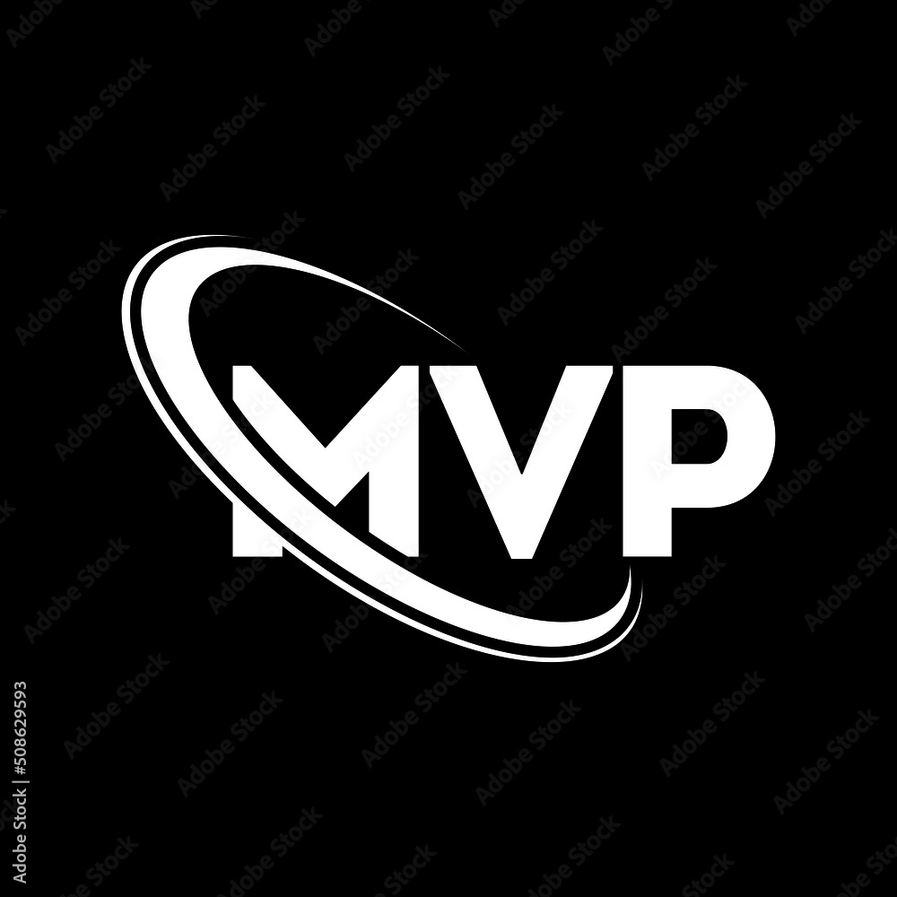 MVP logo. MVP letter. MVP letter logo design. Initials MVP logo linked ...