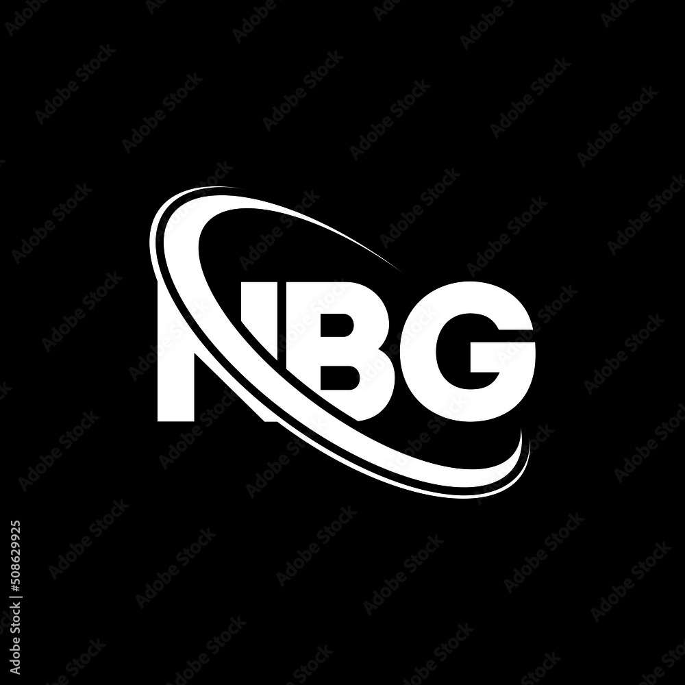 NBG logo. NBG letter. NBG letter logo design. Intitials NBG logo linked ...