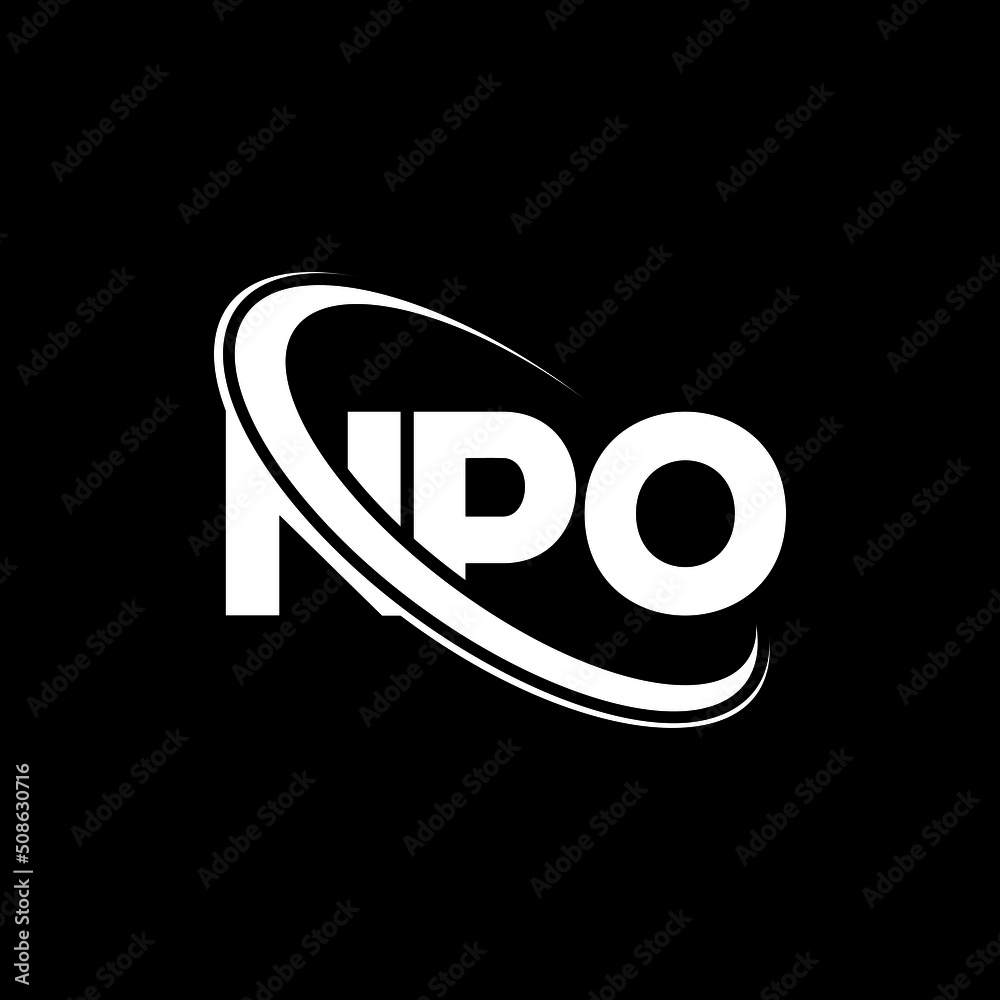 NPO logo. NPO letter. NPO letter logo design. Initials NPO logo linked ...