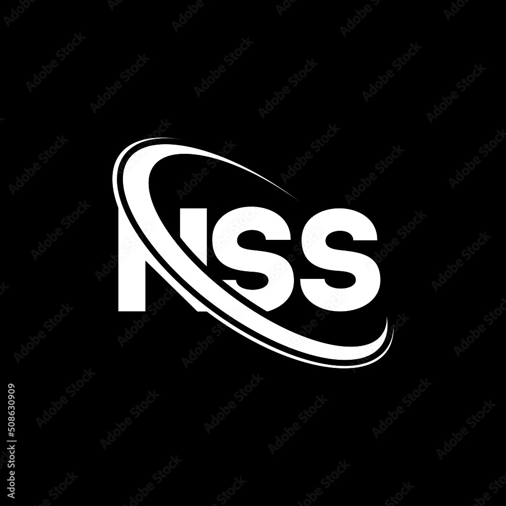 NSS logo. NSS letter. NSS letter logo design. Initials NSS logo linked ...