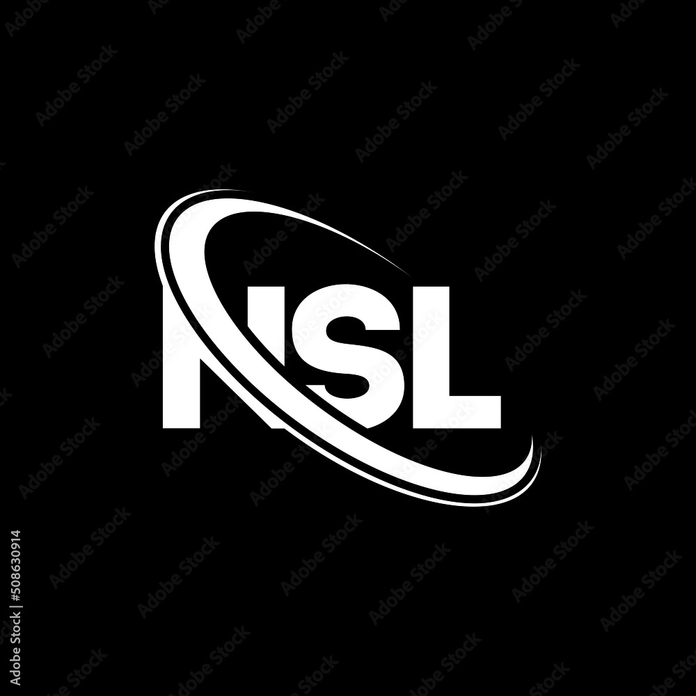 NSL logo. NSL letter. NSL letter logo design. Initials NSL logo linked ...