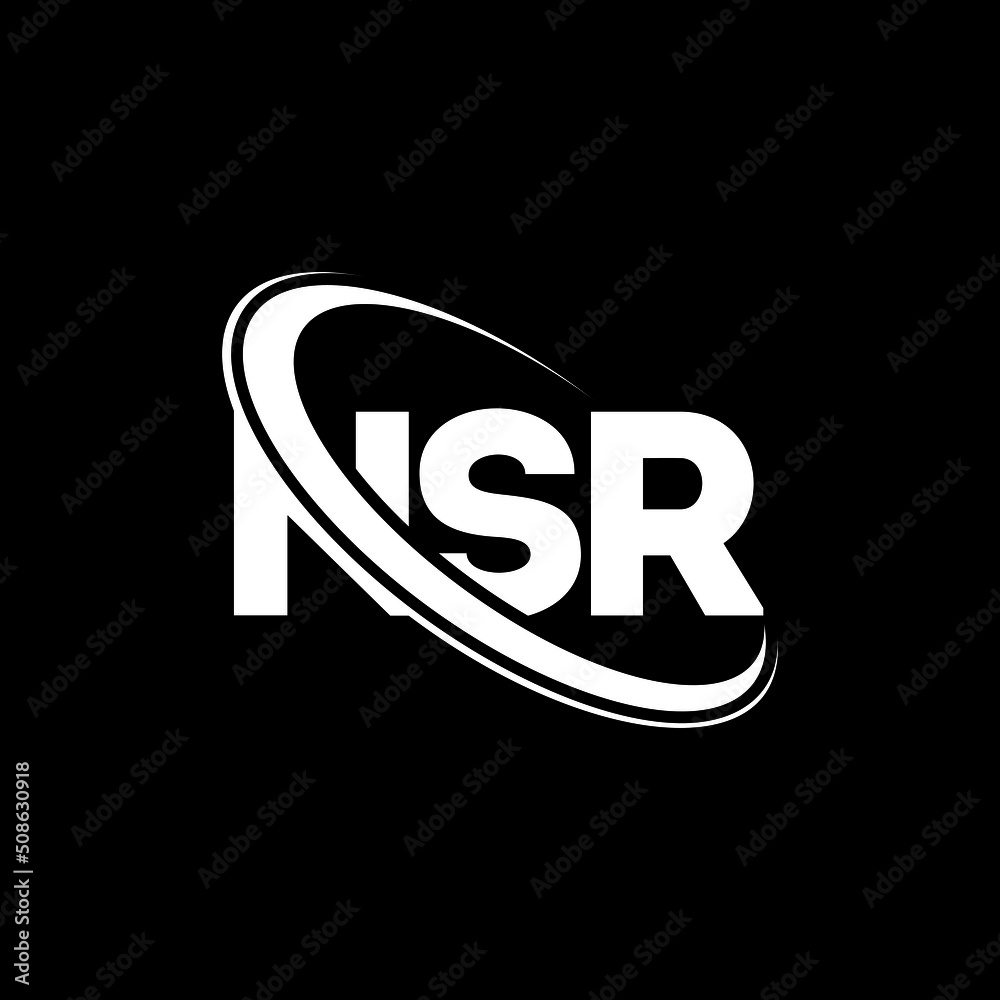 NSR logo. NSR letter. NSR letter logo design. Initials NSR logo linked ...