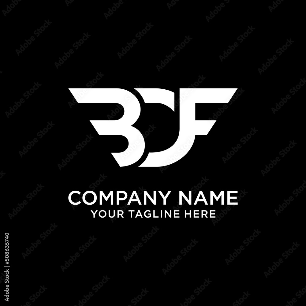 Letter BOF logo design concept Stock Vector | Adobe Stock