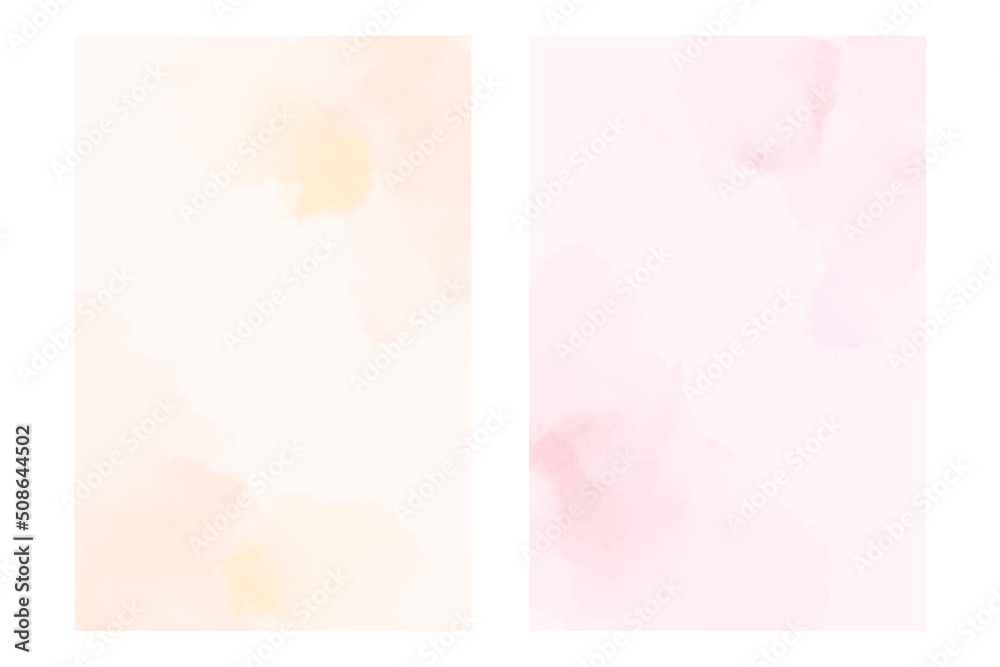 Pastel watercolor background collection Stock Vector | Adobe Stock