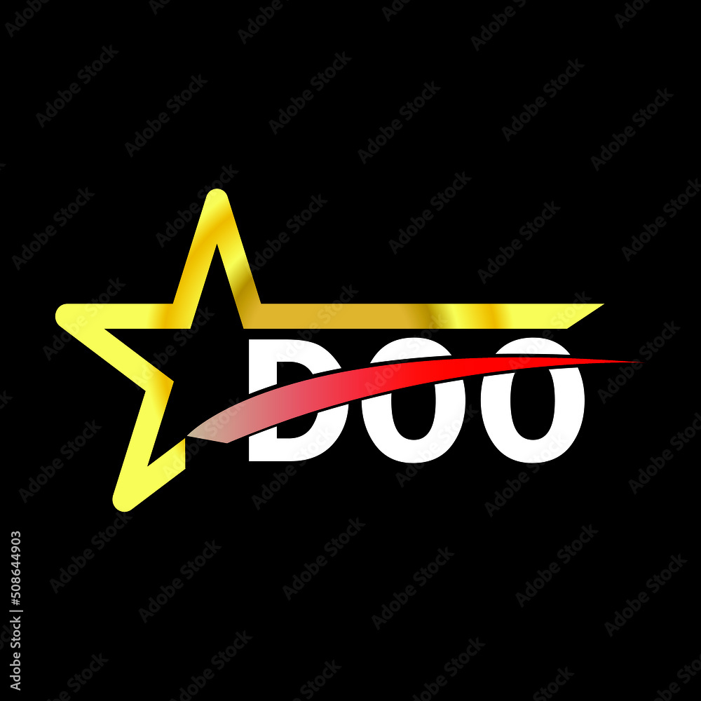 DOO letter logo design. DOO creative letter logo. simple and modern ...