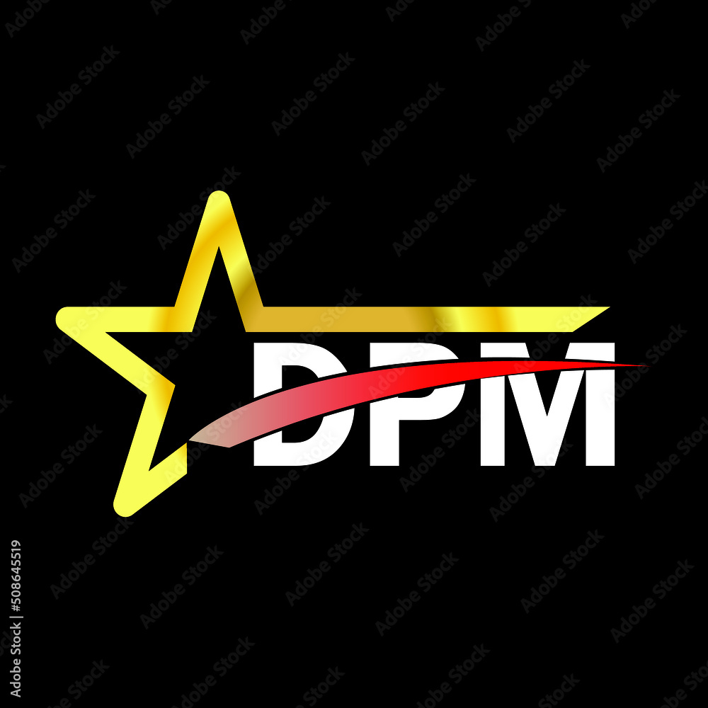 DPM letter logo design. DPM creative letter logo. simple and modern ...