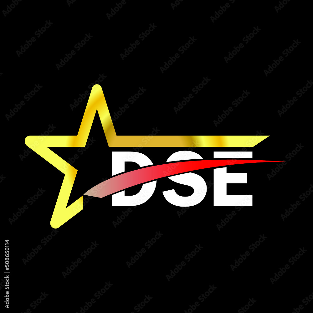 DSE letter logo design. DSE creative letter logo. simple and modern ...