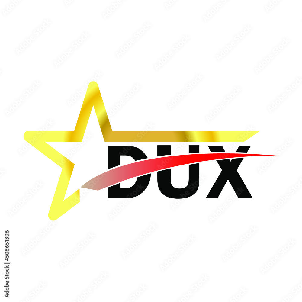 DUX letter logo design. DUX creative letter logo. simple and modern ...