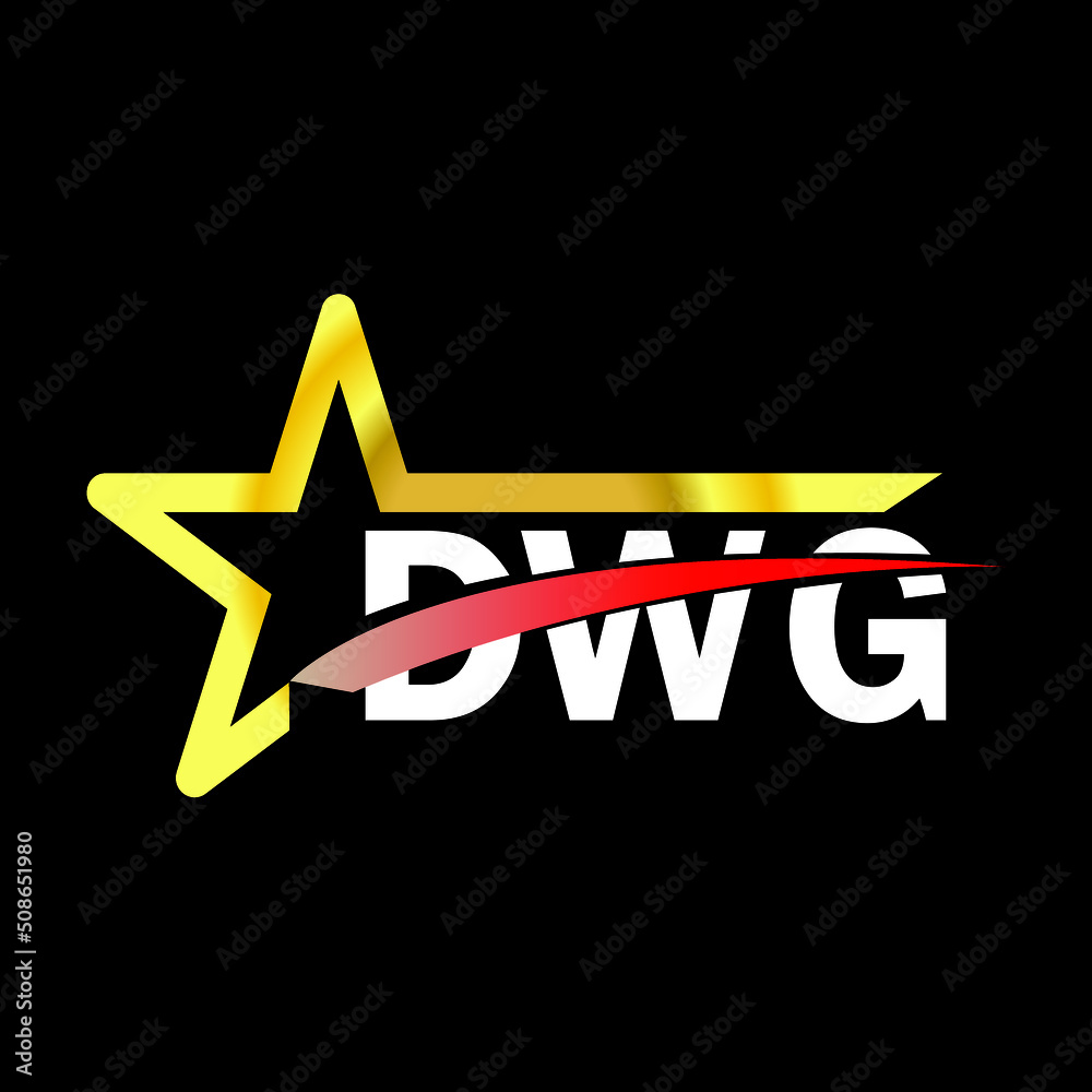 DWG letter logo design. DWG creative letter logo. simple and modern ...
