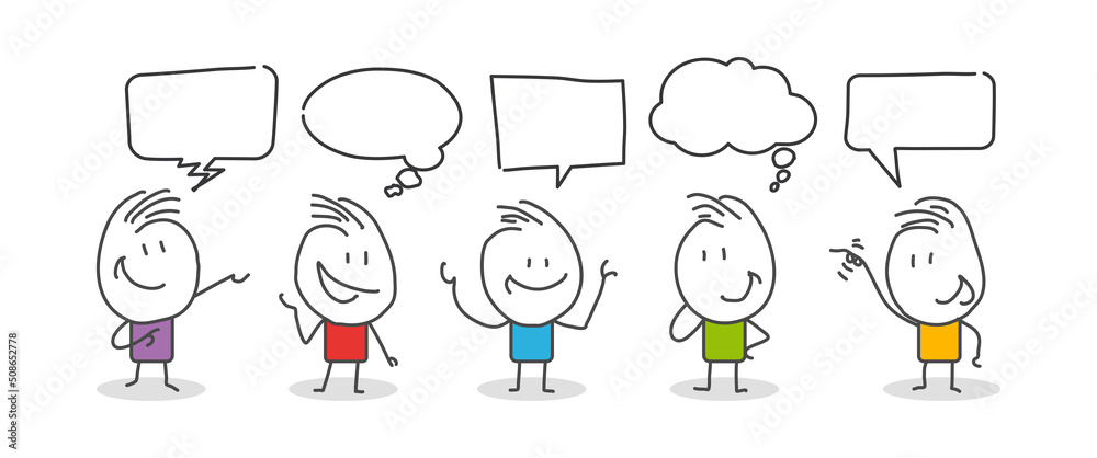 Sociable People Clipart Figures