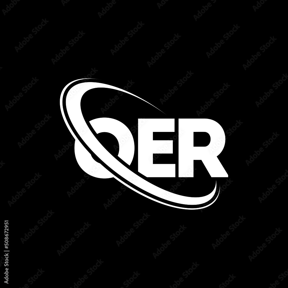 Vetor de OER logo. OER letter. OER letter logo design. Initials OER ...