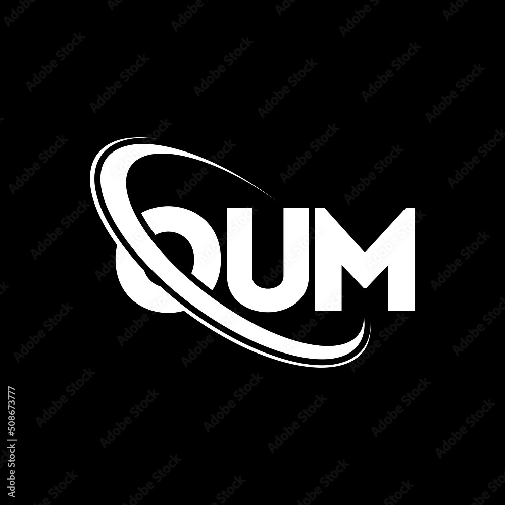 OUM logo. OUM letter. OUM letter logo design. Initials OUM logo linked ...
