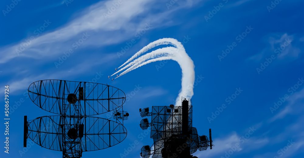 Air defense raiders of military mobile anti-aircraft complexes (radar ...