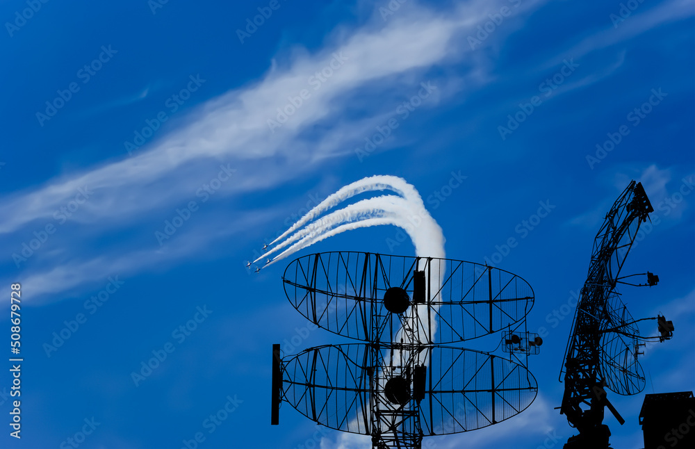 Air defense raiders of military mobile anti-aircraft complexes (radar ...