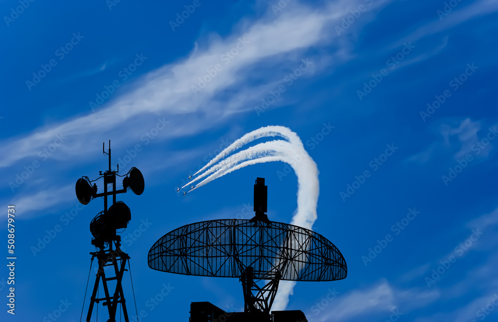 Air defense raiders of military mobile anti-aircraft complexes (radar ...