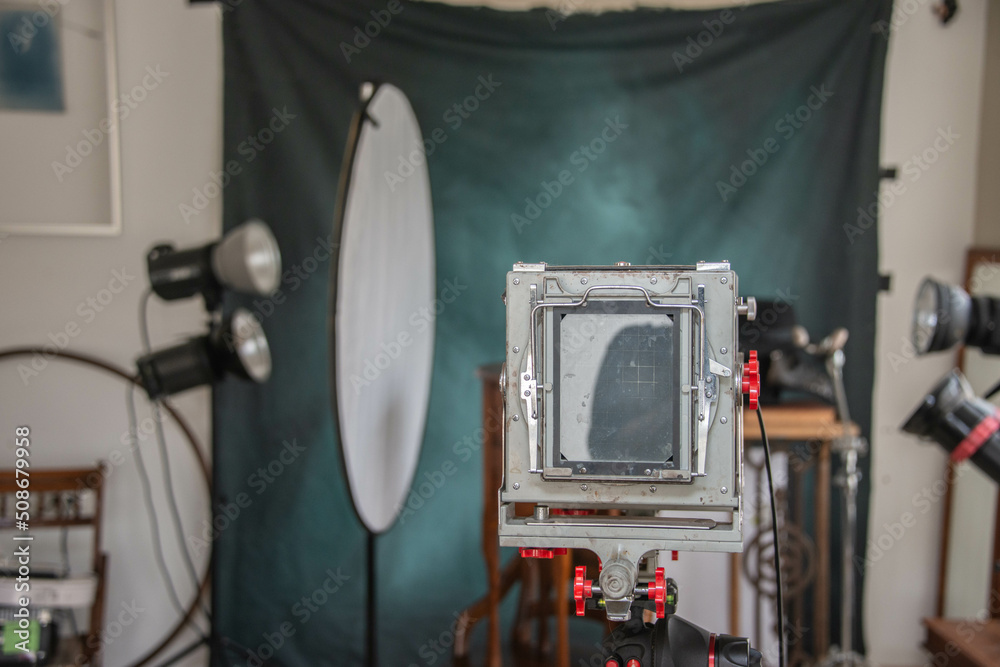 vintage wet plate collodion historic photography studio camera Stock ...