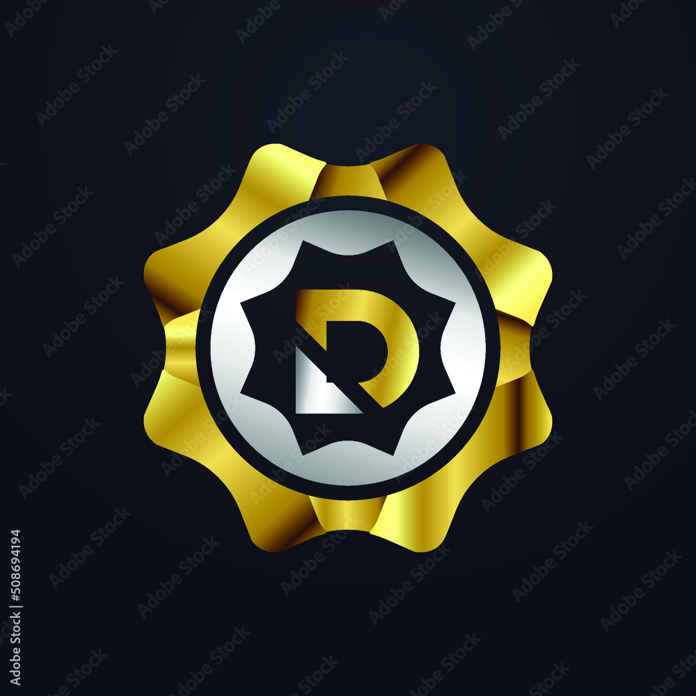 Premium luxury Vector elegant gold and silver font Letter D Template ...