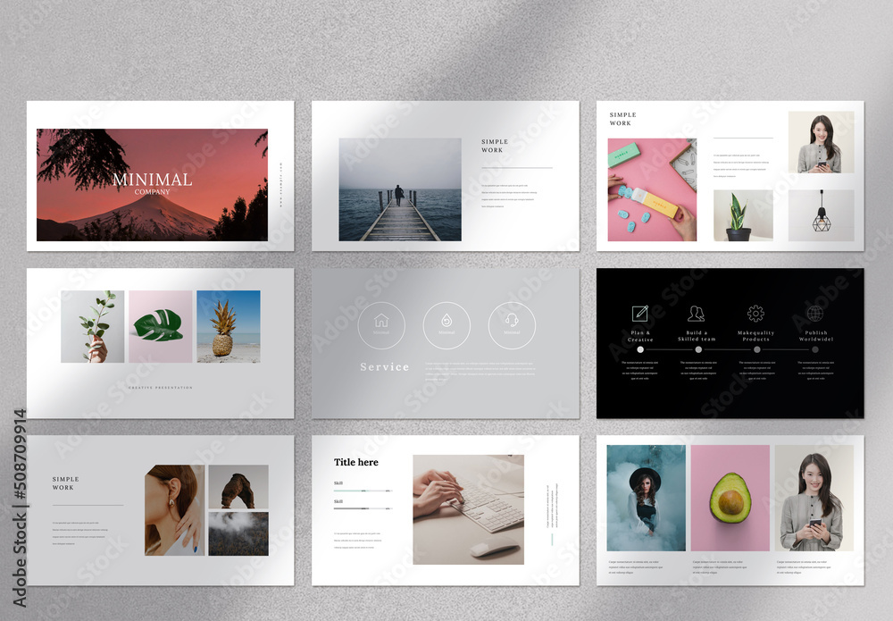 Multipurpose Presentation Layout Stock Template | Adobe Stock
