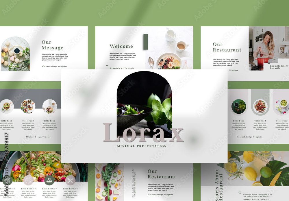 Food Presentation Stock Template | Adobe Stock