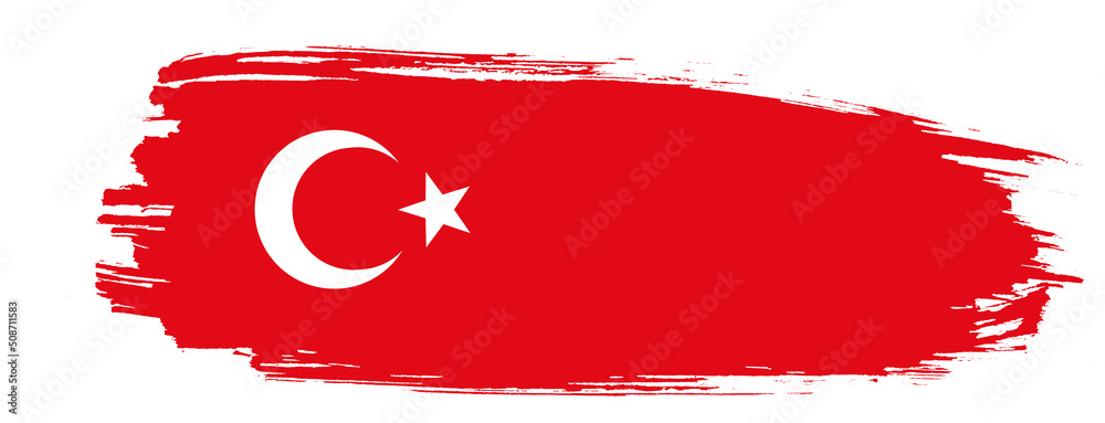 Turkish flag. National symbol of Turkey. Stock Illustration | Adobe Stock
