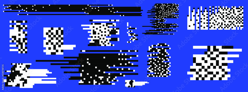 Trendy Data Moshing Pixelated Background. Abstract vector background ...