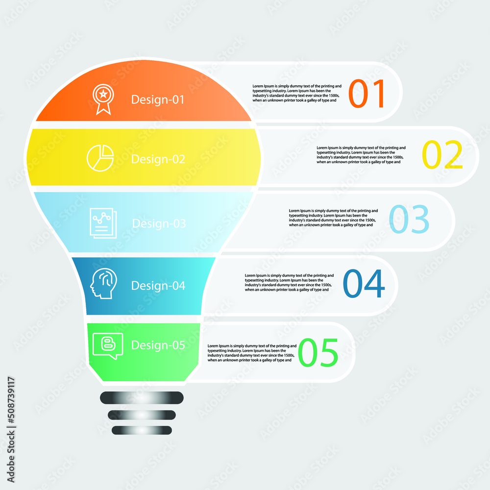 Infographic Idea shape for vector Template Process concept Step for ...