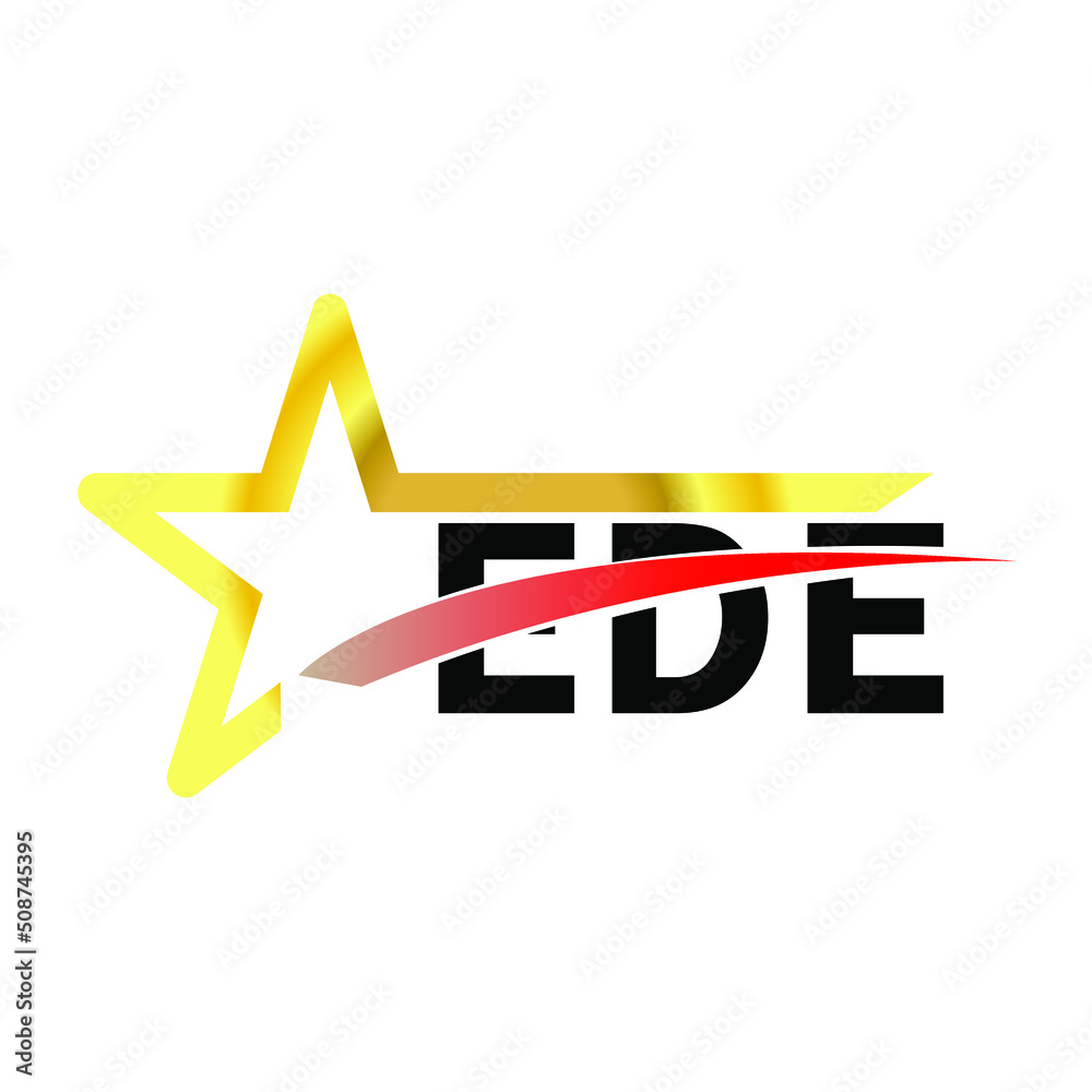 EDE letter logo design. EDE creative letter logo. simple and modern ...