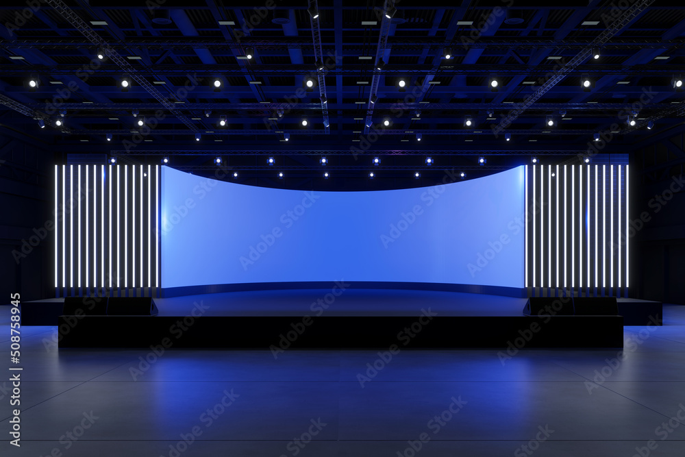 Empty stage Design for mockup and Corporate identity,Display.Platform ...