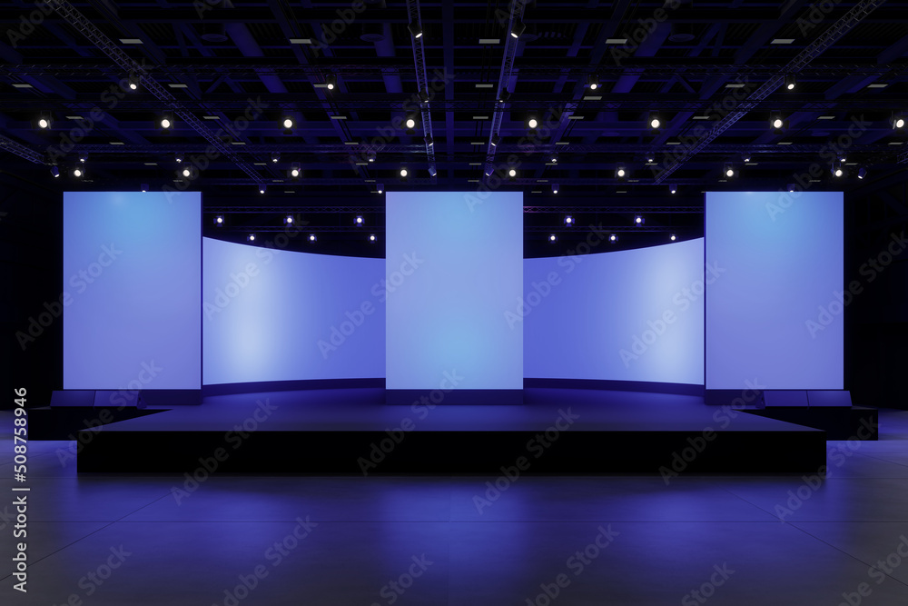 Empty stage Design for mockup and Corporate identity,Display.Platform ...