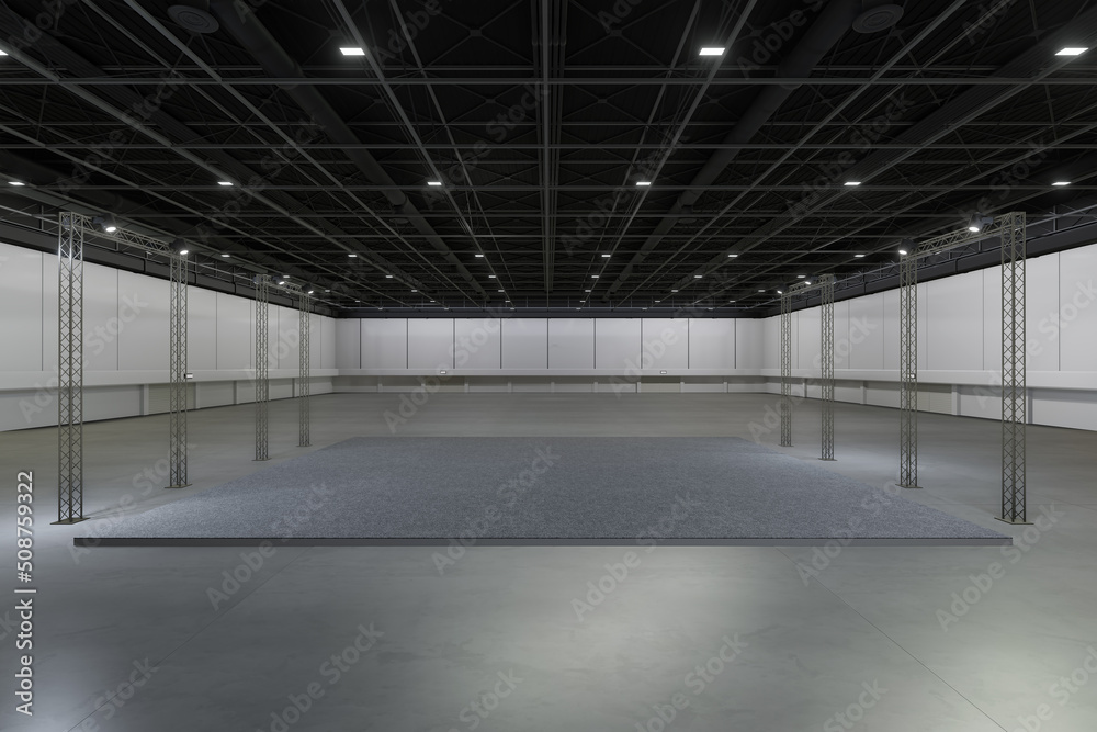 Exhibition stand for mockup and Corporate identity,Display design.Empty ...