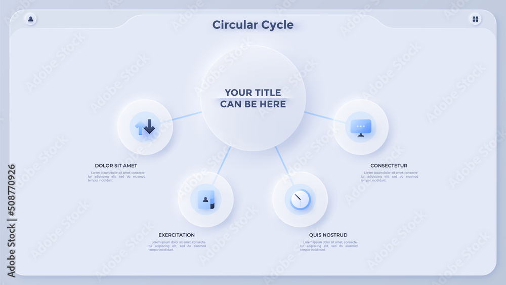 Modern Infographic Vector Futuristic Template Stock Vector | Adobe Stock