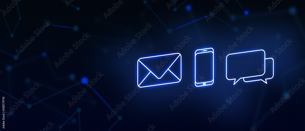 Contact us, email contact, call, message, landing page, background ...